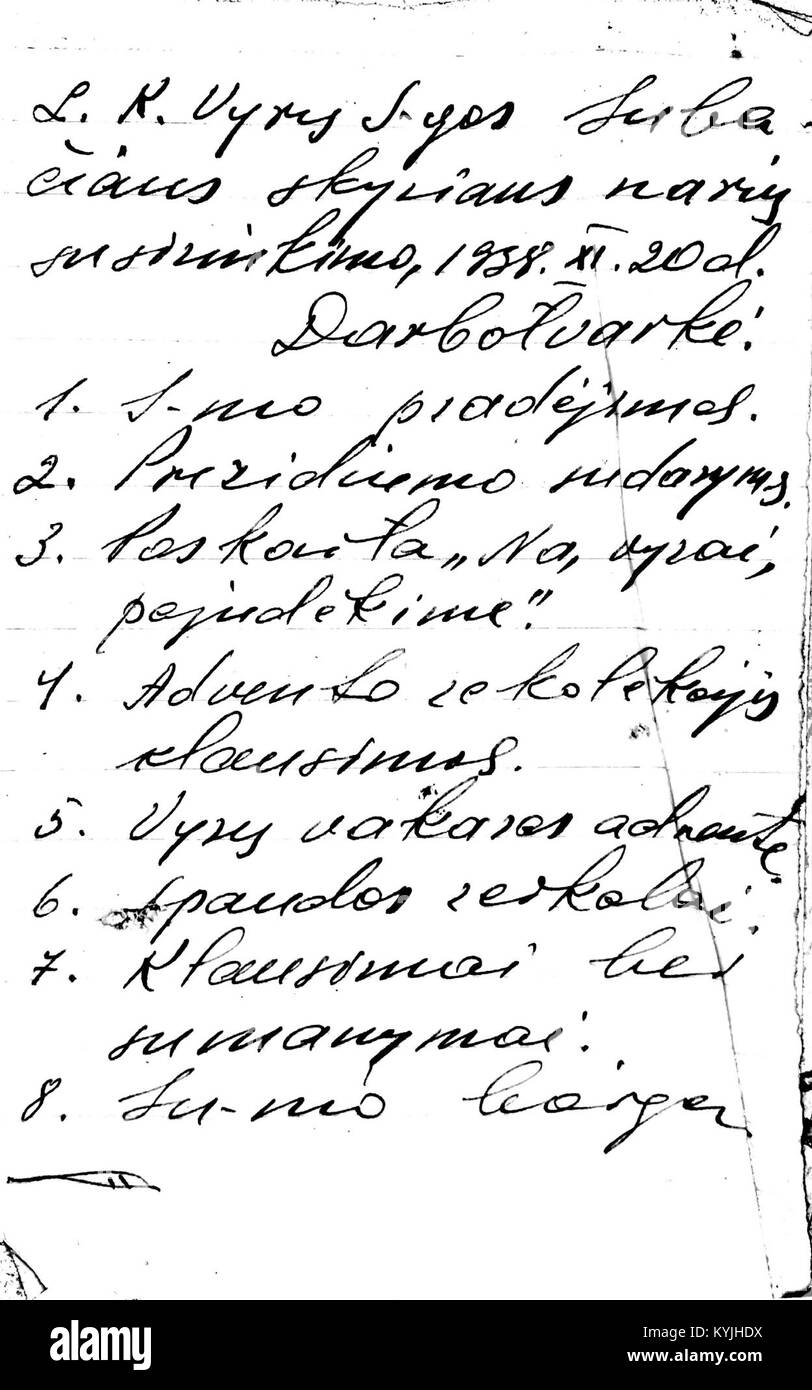 A Subaciaus parish registry from 1827-1830 documenting baptisms ...