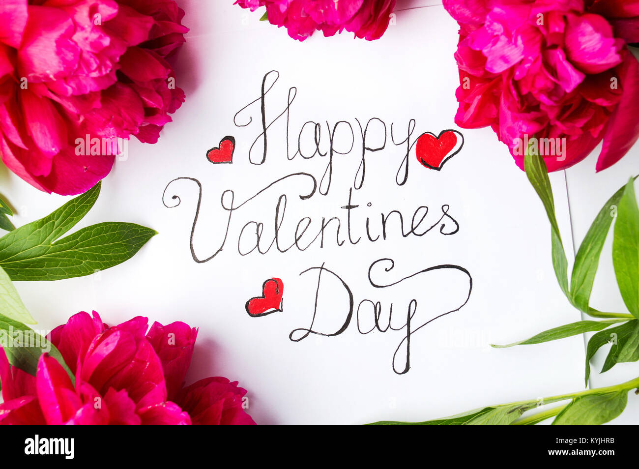 Handwritten valentines day calligraphy on hi-res stock photography and ...