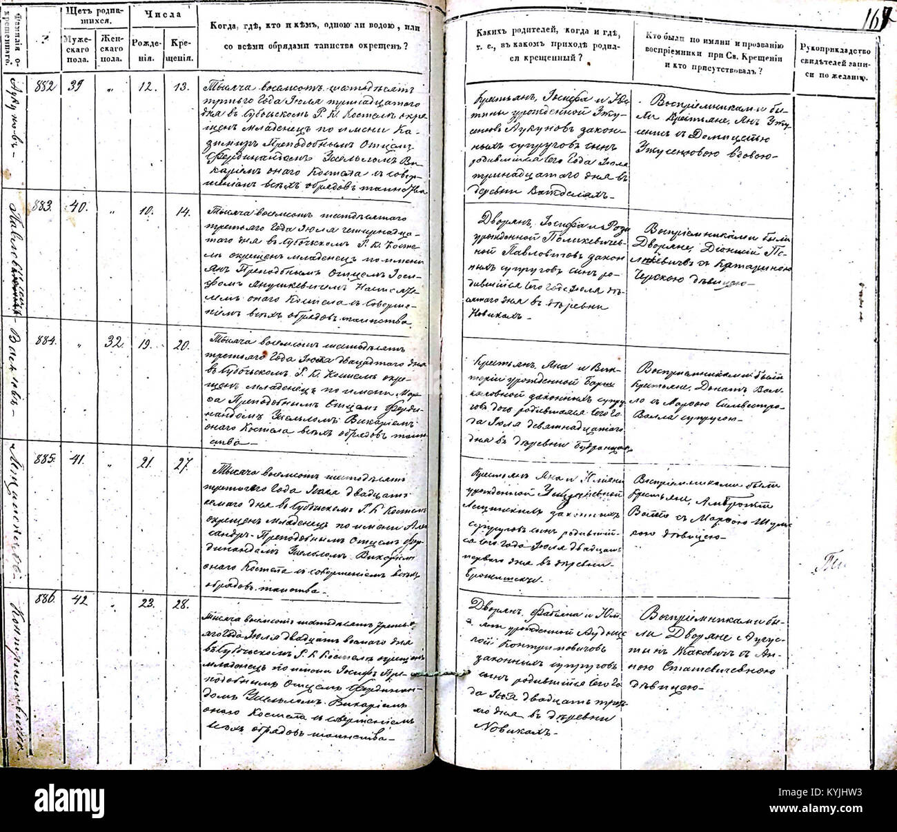 The Subaciaus RKB baptismal register (1858-1864) is a Lithuanian church ...