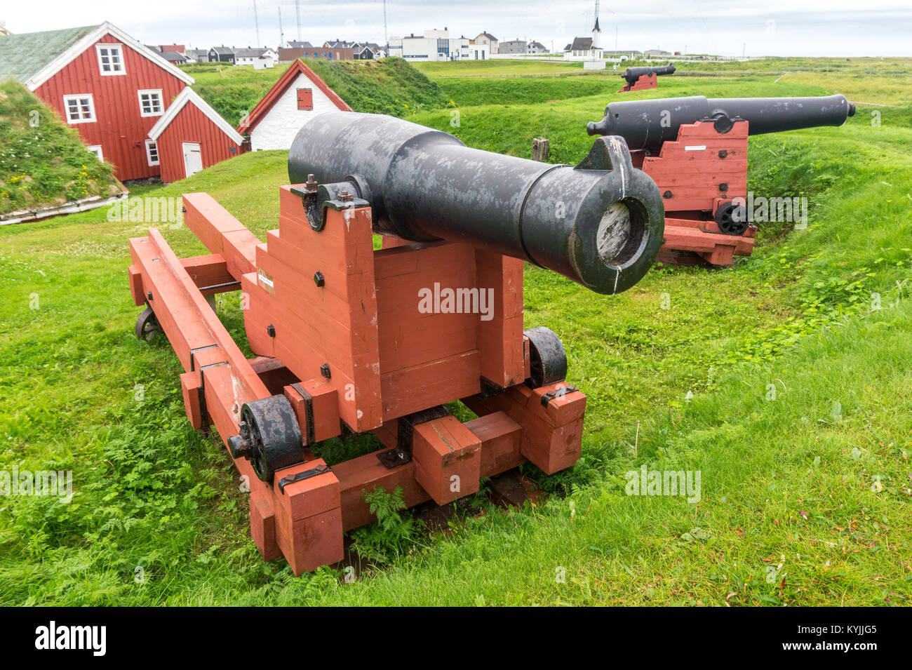 Vardohus Fortress in the town of Vardo, Finnmark, Norway. It was ...
