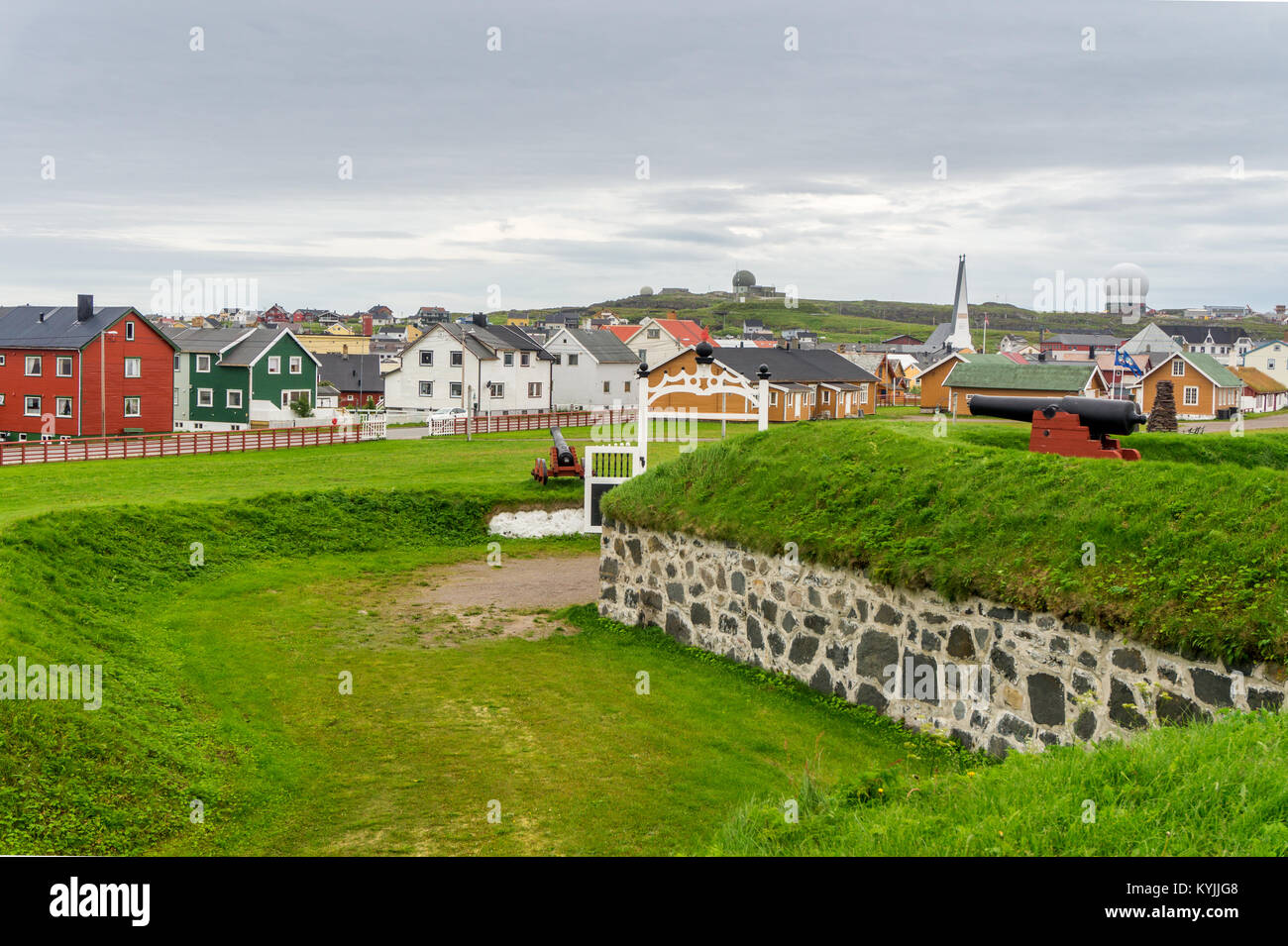 Vardohus Fortress in the town of Vardo, Finnmark, Norway. It was ...