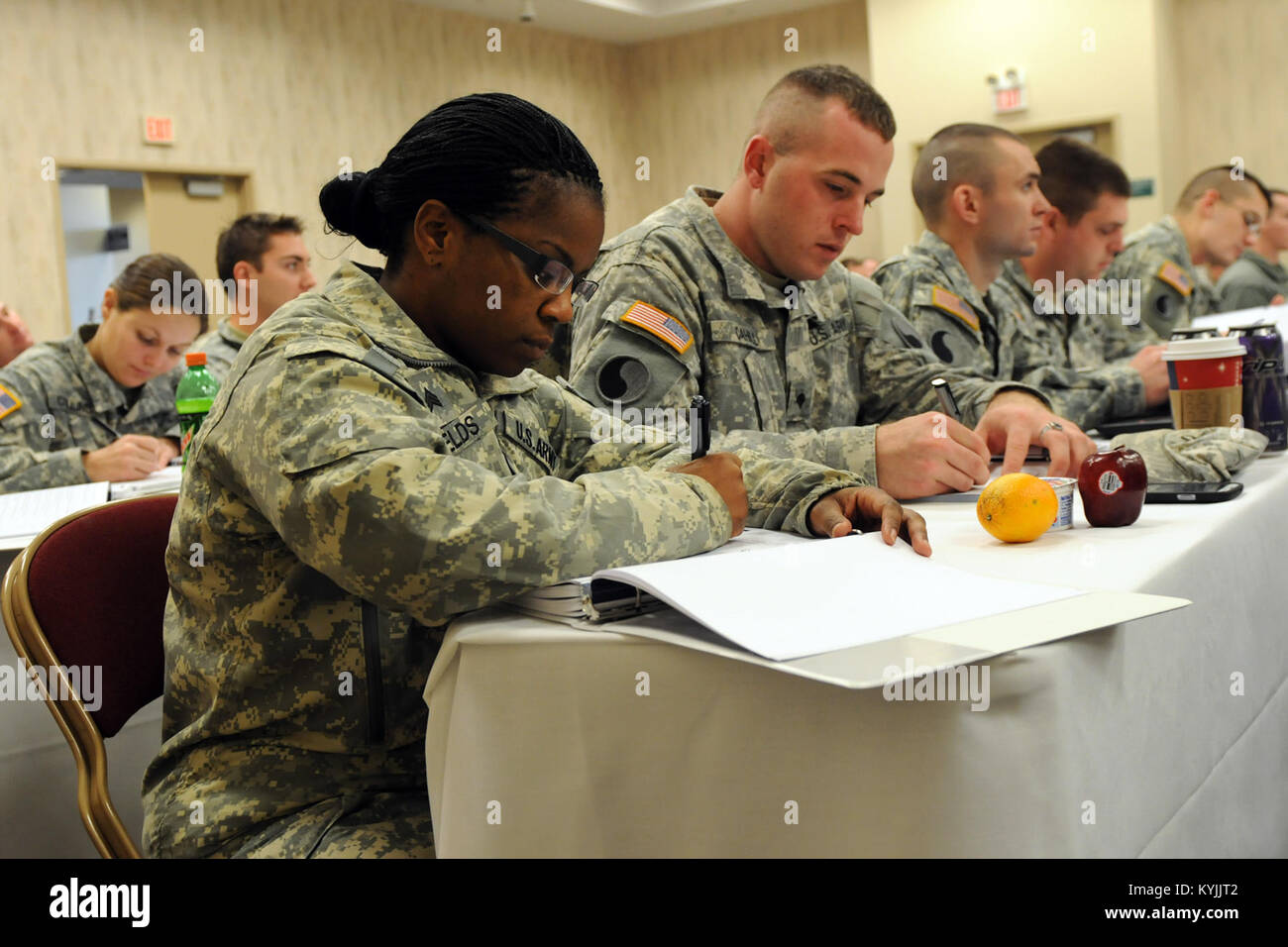 Sgt. Tasha Fields and Spc. Ben Cahill, both with the 1204th Aviation ...