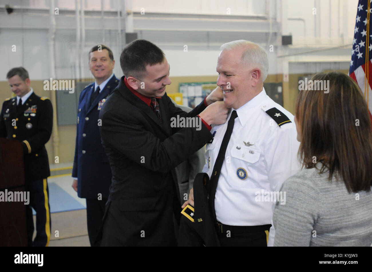 Benjamin Adams IV and his sister Whitney assist their father, Brig. Gen ...