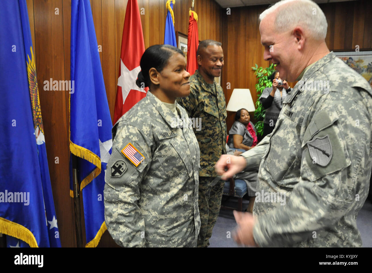 Master Sgt. Janet Timberlake was promoted to sergeant major at a ...