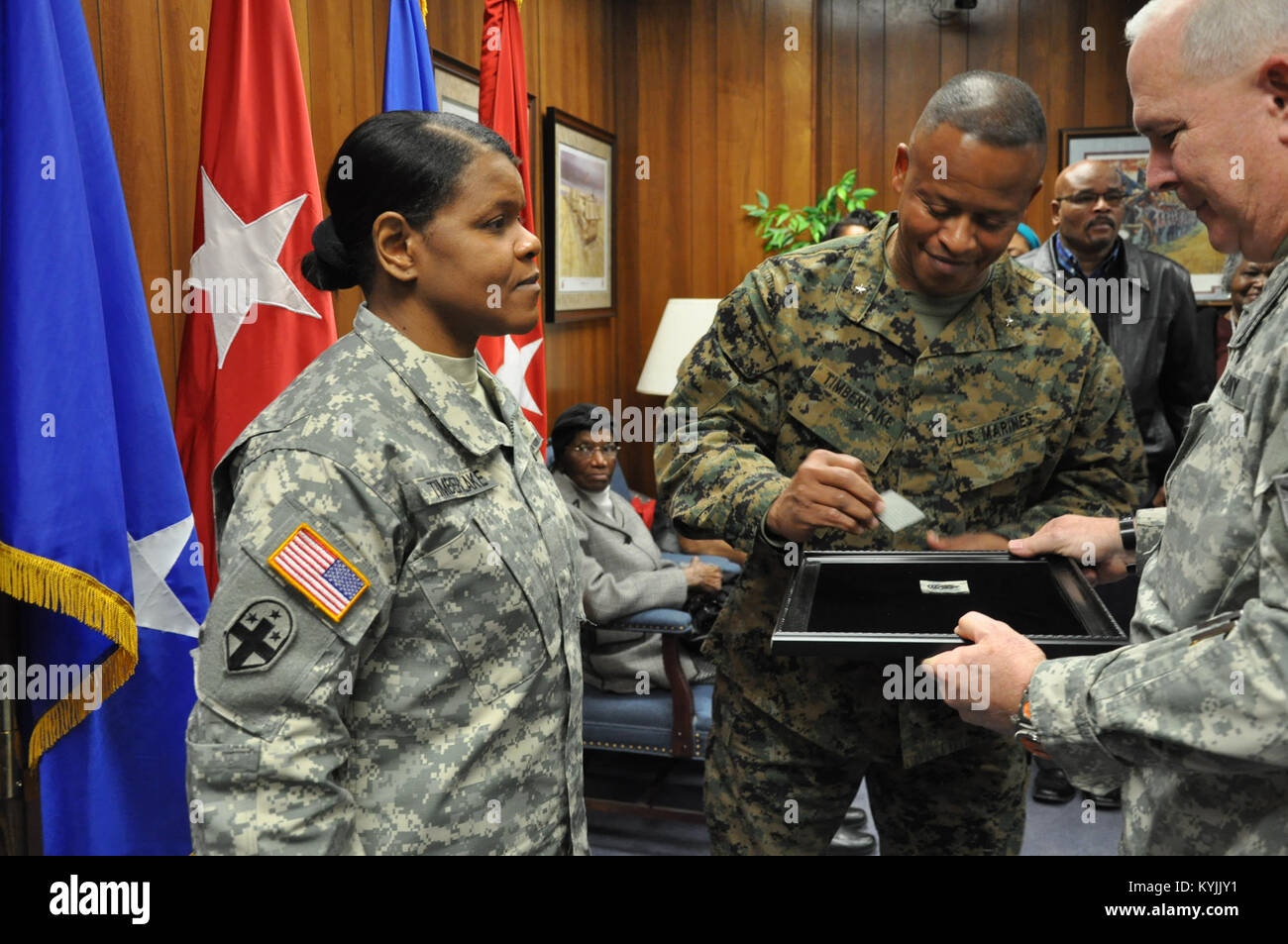 Master Sgt. Janet Timberlake was promoted to sergeant major at a ...