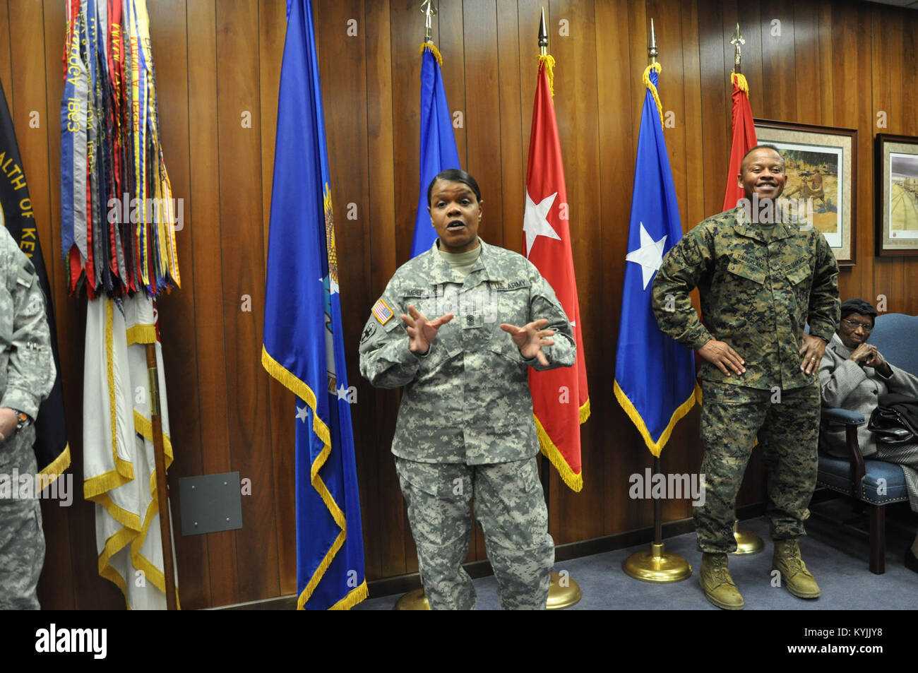 Master Sgt. Janet Timberlake was promoted to sergeant major at a ...