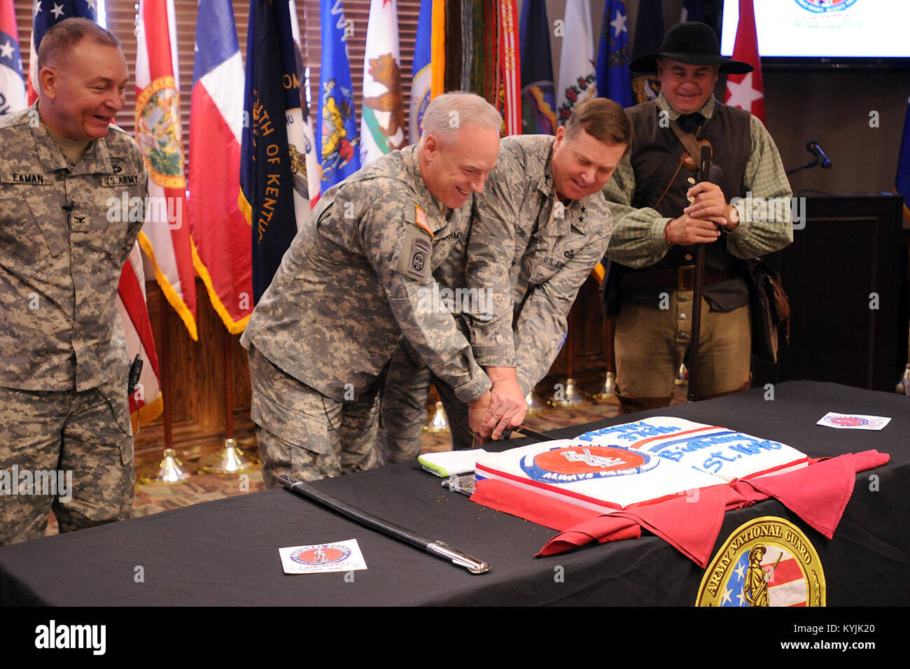 Maj. Gen. Edward W. Tonini, Kentucky Adjutant General, is joined by Maj ...