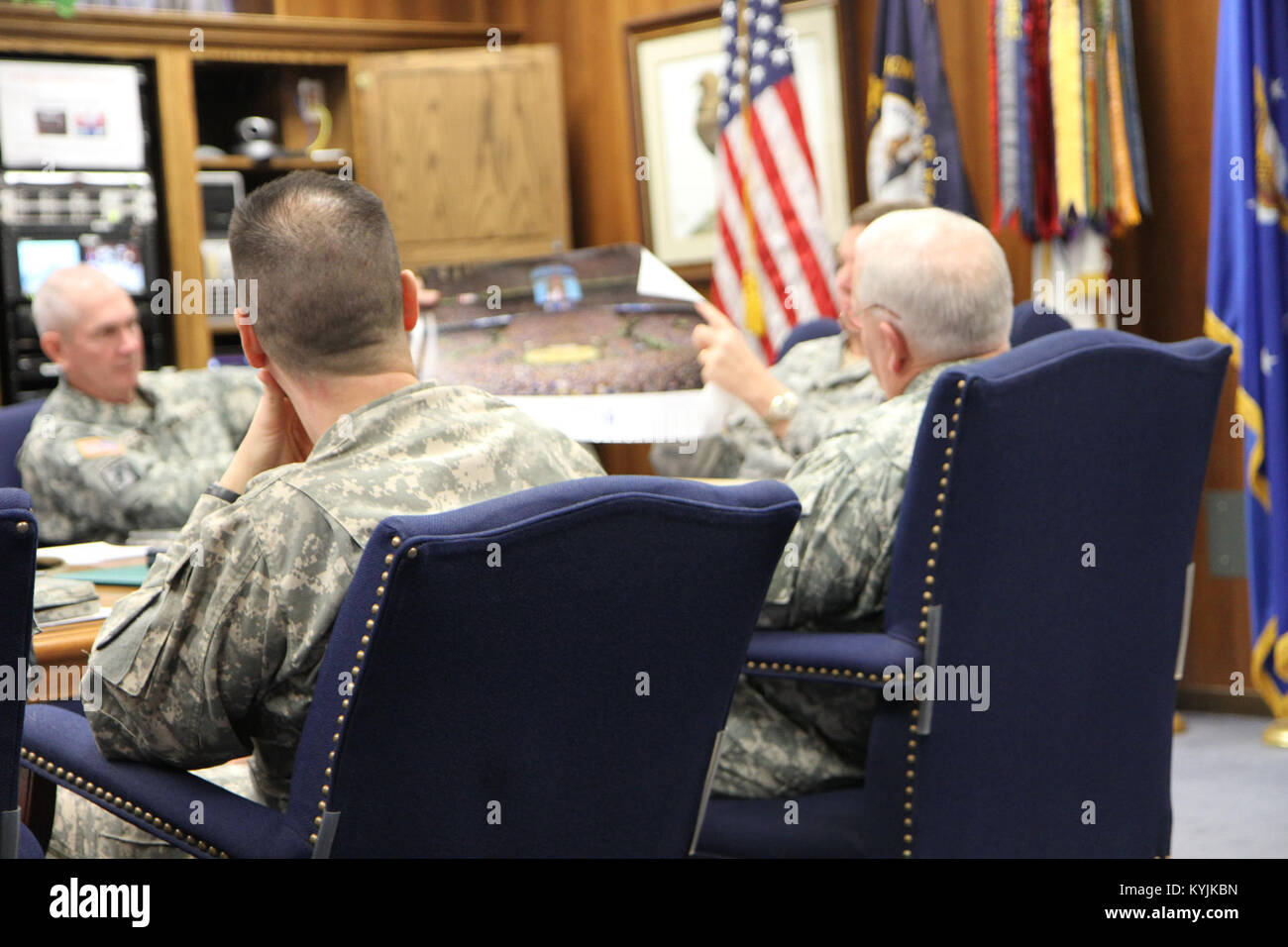 US military awards and promotion ceremony Stock Photo - Alamy
