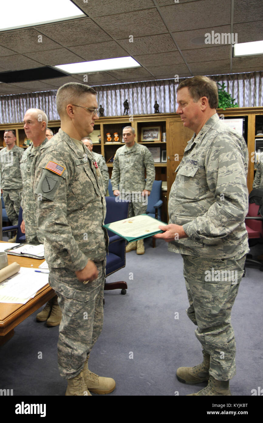 US military awards and promotion ceremony Stock Photo - Alamy