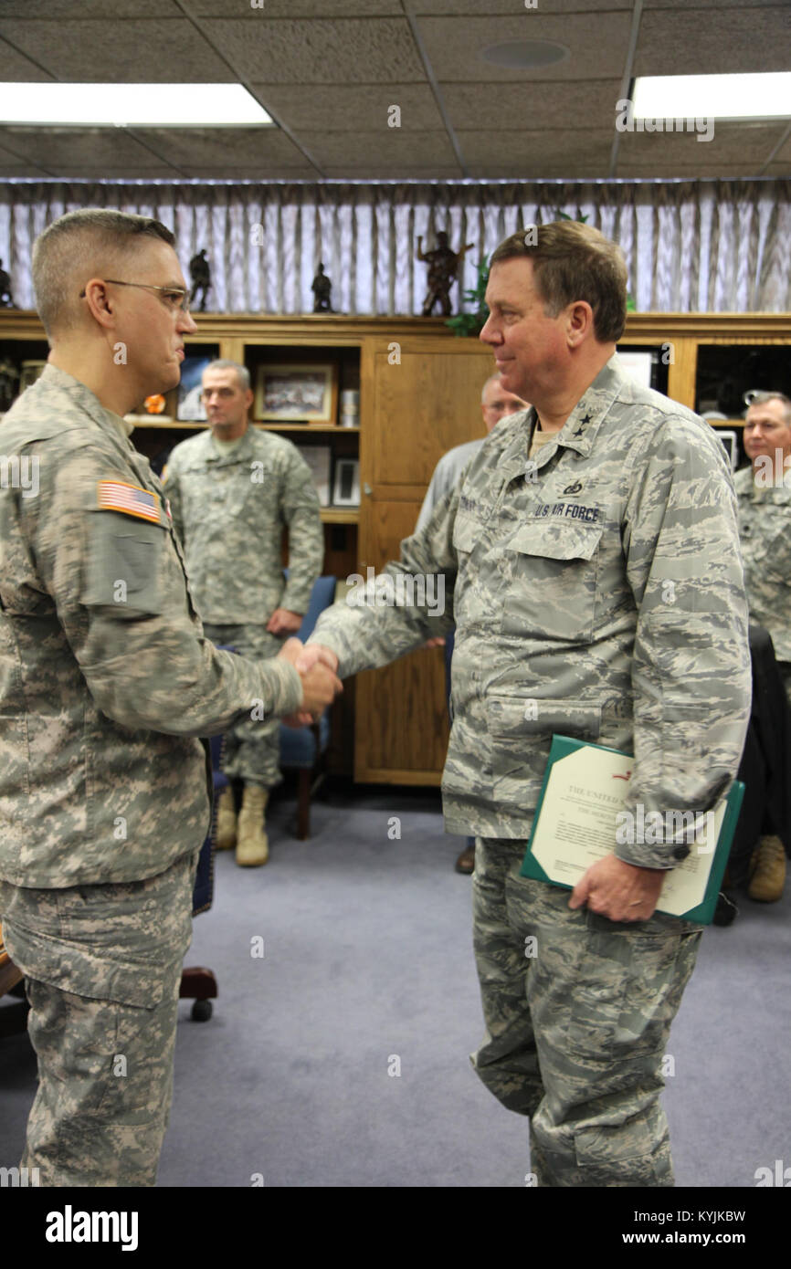 US military awards and promotion ceremony Stock Photo - Alamy