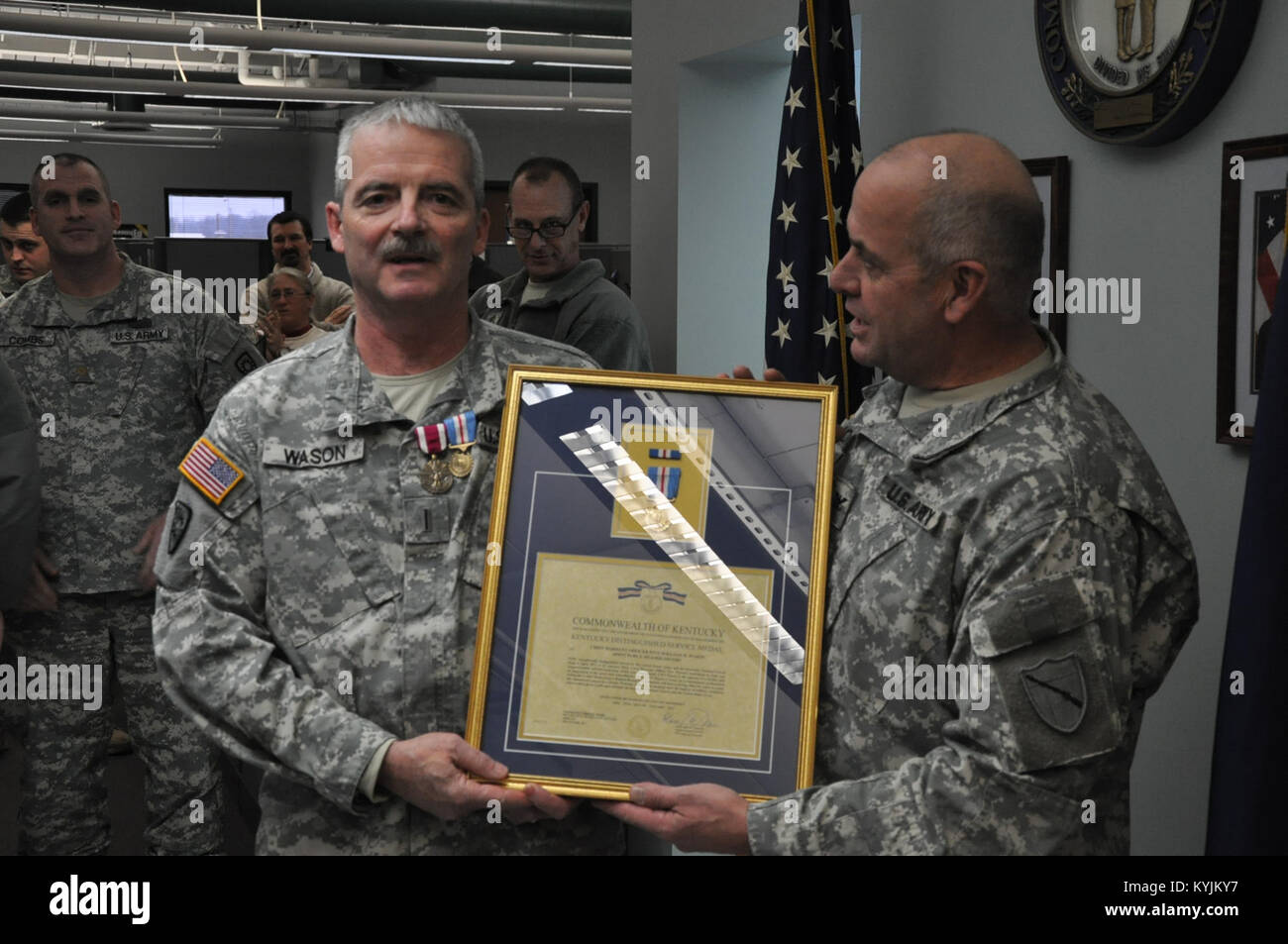 US military awards ceremony Stock Photo - Alamy