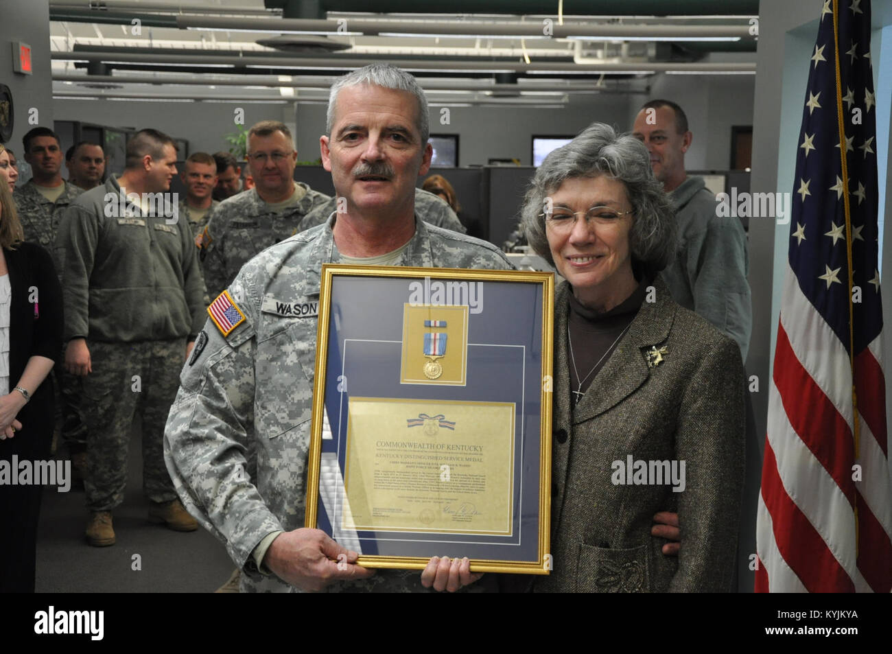 US military awards ceremony Stock Photo - Alamy