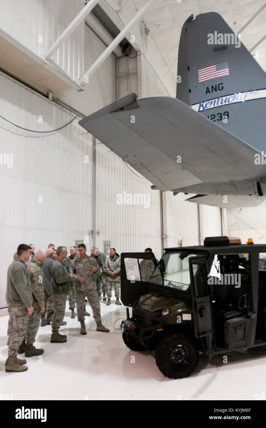 Kentucky Air National Guard Lt. Col. Bruce Bancroft, commander of the ...