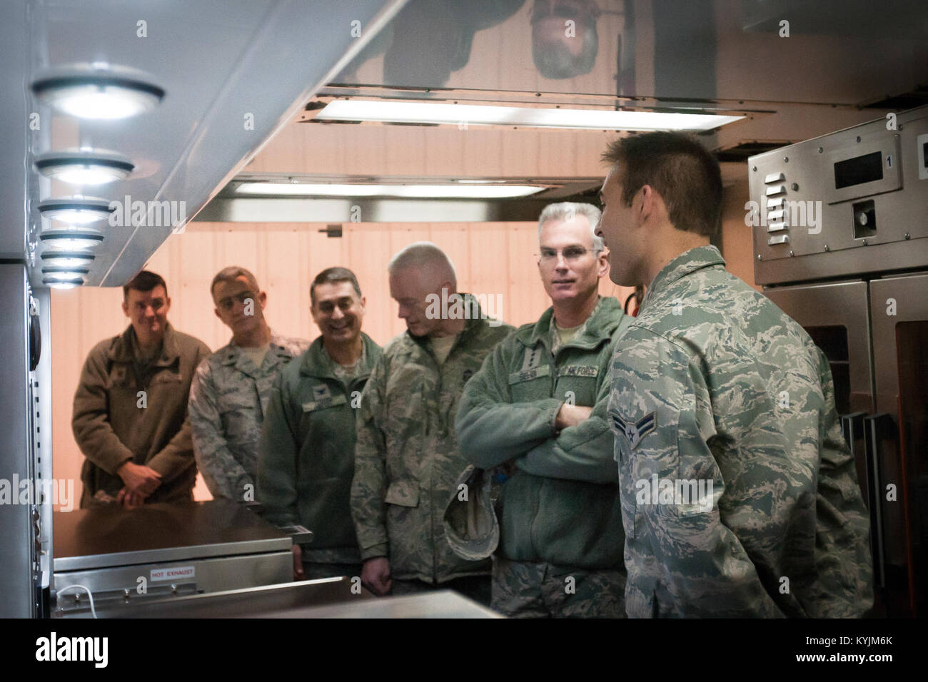 Kentucky Air National Guard Airman 1st Class Christian King (right ...