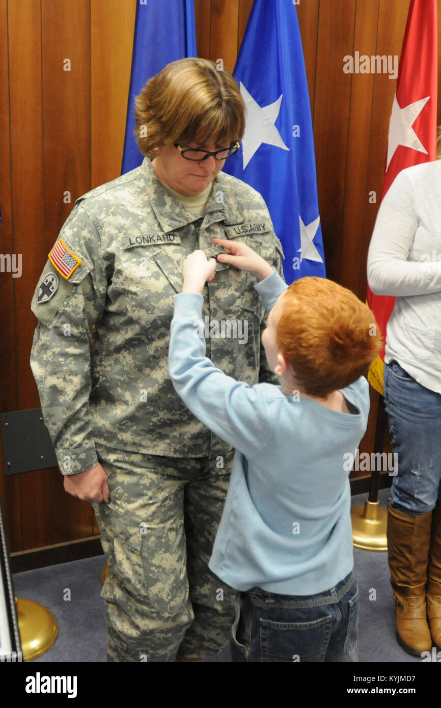 Natalie Lonkard was promoted to the rank of colonel during a ceremony ...