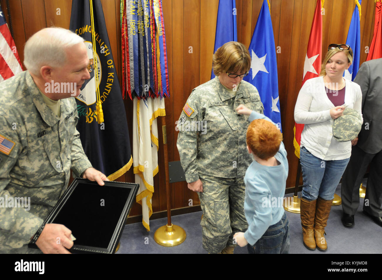 Natalie Lonkard was promoted to the rank of colonel during a ceremony ...