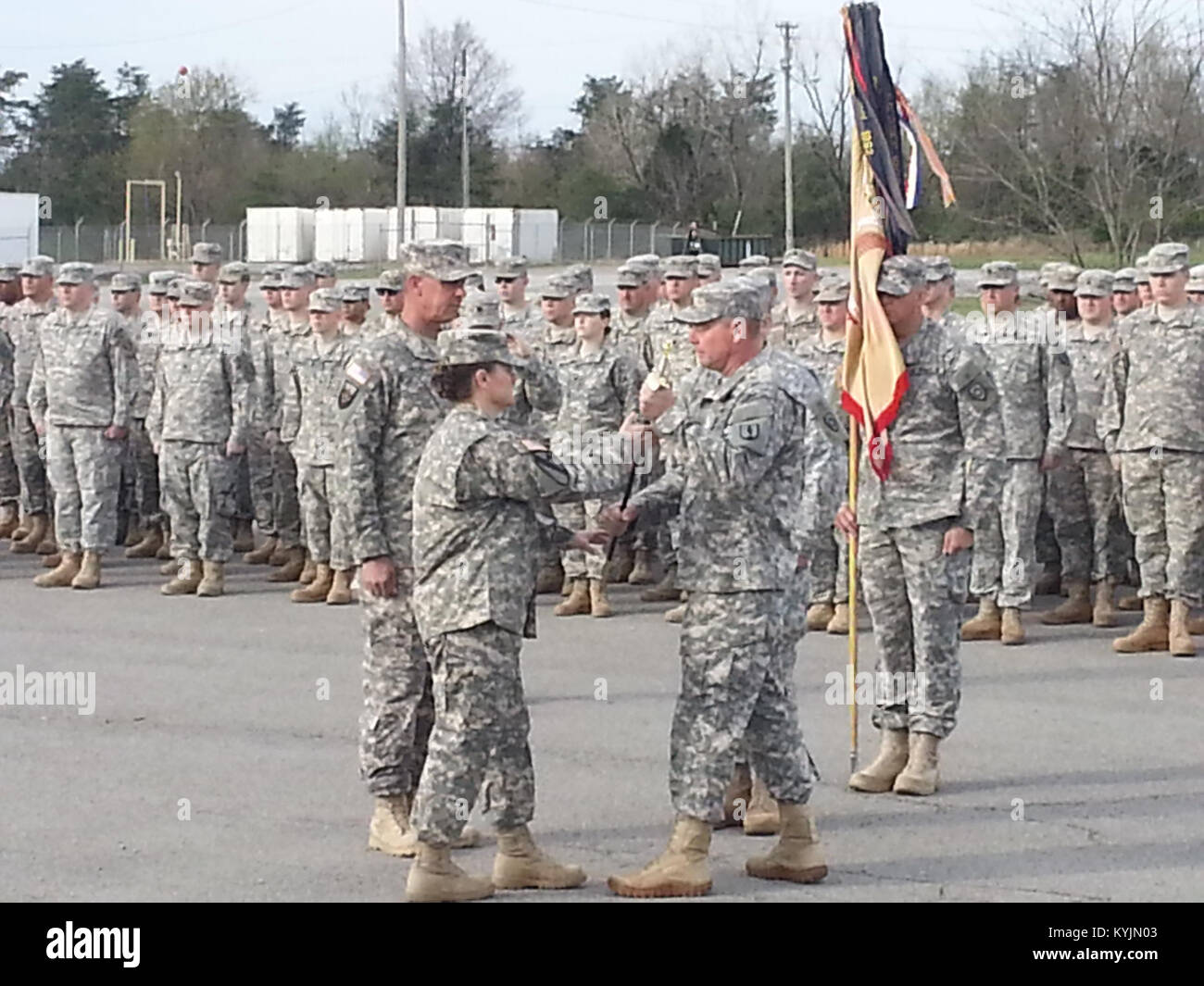 Lt. Col. Graves receives the Non-Commissioned Officer Sword from ...