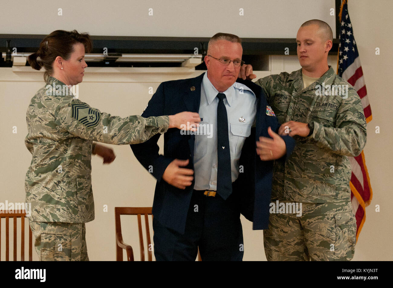 Senior Master Sgt. Wade Zinsmeister is promoted to the rank of chief ...