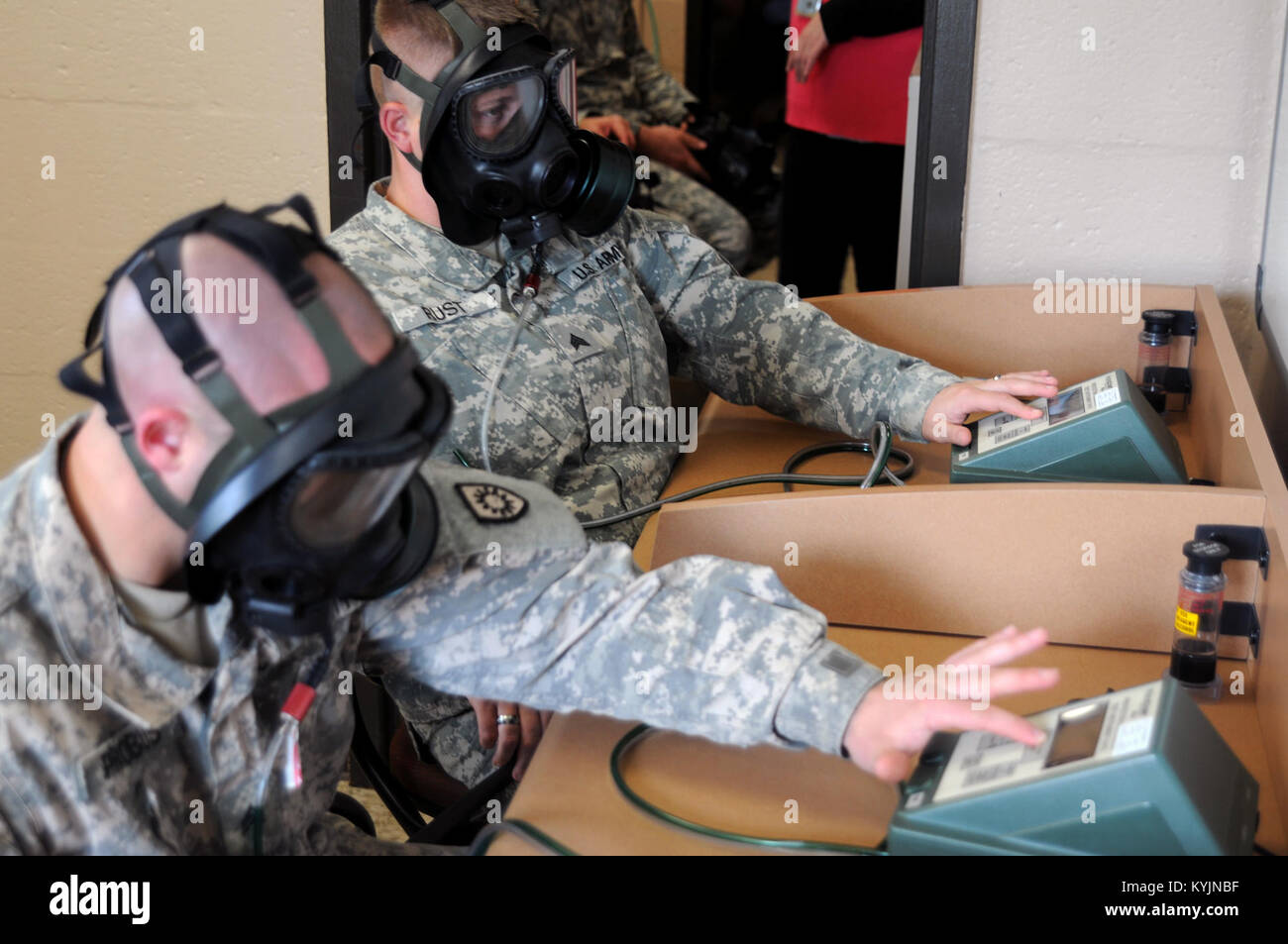 Sgt. Kelli Rust and Sgt. Craig Probus, both military police with the ...
