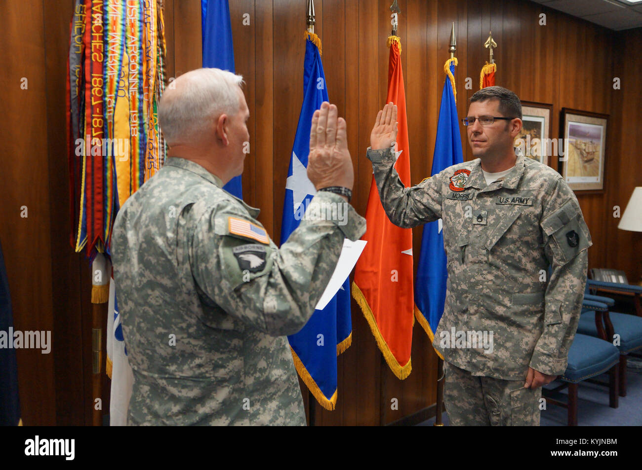 US military awards and promotion ceremony Stock Photo - Alamy