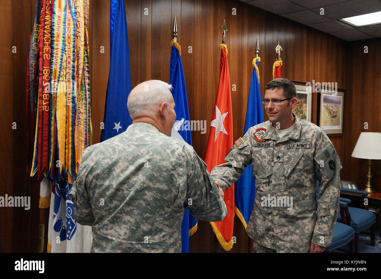 US military awards and promotion ceremony Stock Photo - Alamy