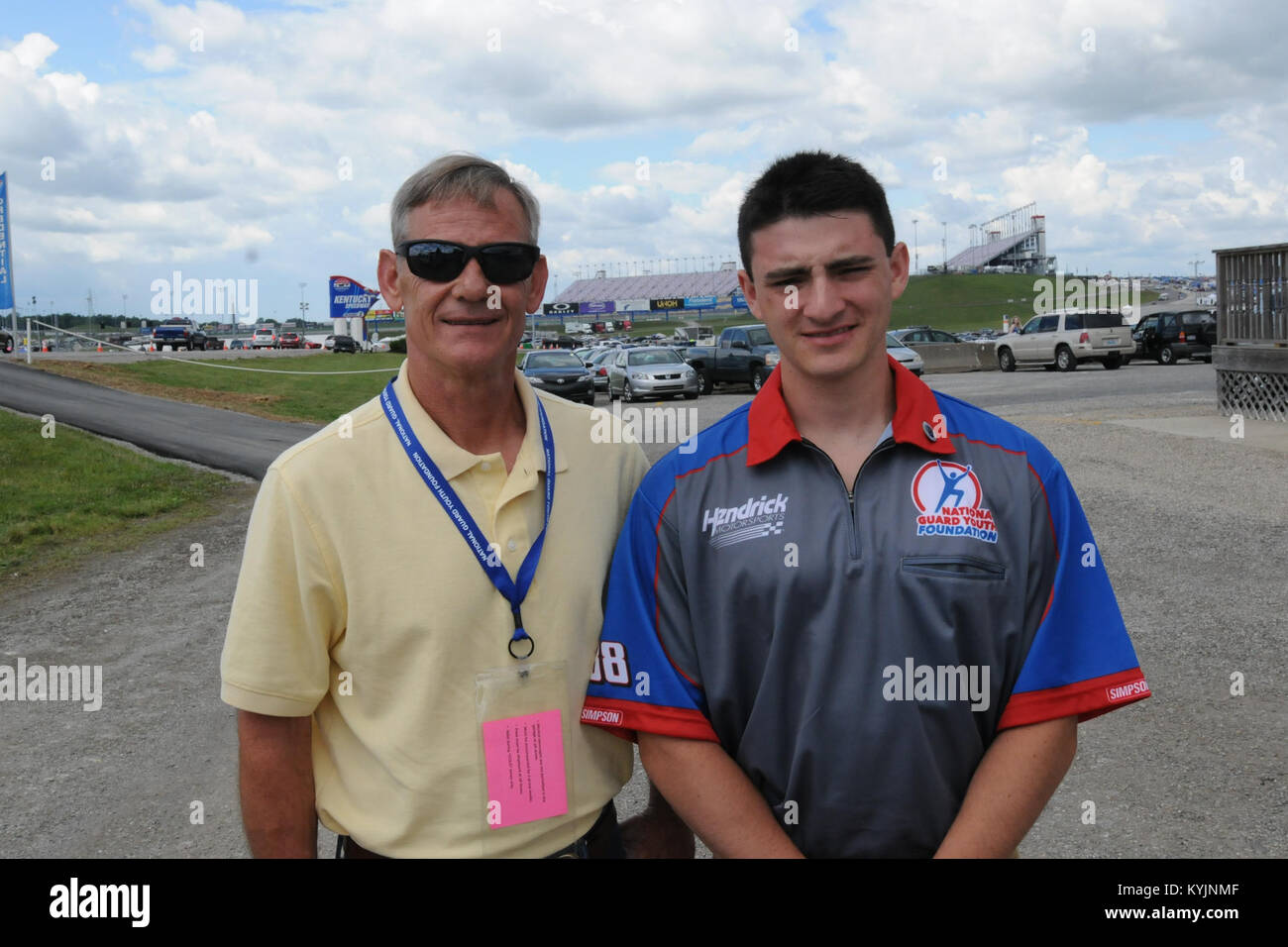 US military army National Guard at Indycar meet Stock Photo - Alamy