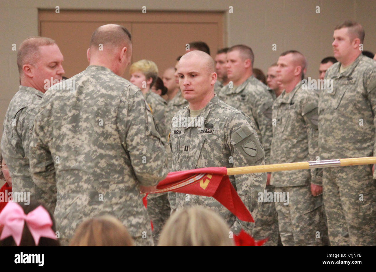 Capt. Nelson Anglin watches as Brig. Gen. Stephen Hogan and Lt. Col ...