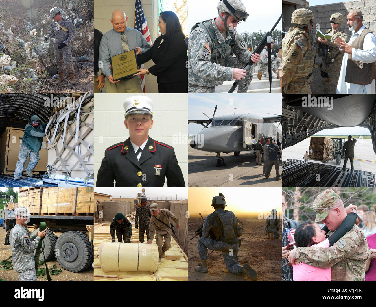 US military poster collage Stock Photo - Alamy