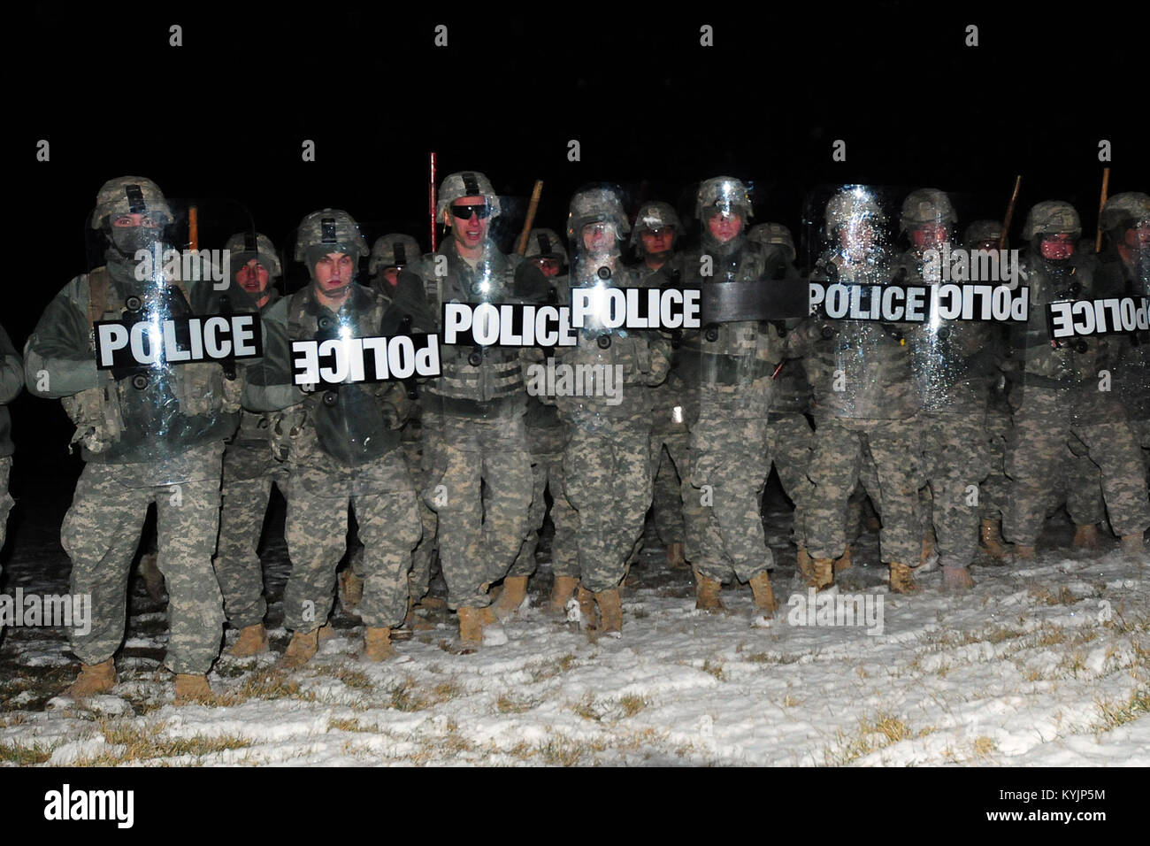 Soldiers of Charlie Co. 1st Battalion, 149th Infantry conducted civil ...