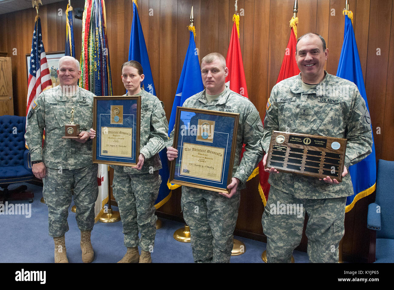 Brig. Gen. Benjamin Adams III and Mr. Charlie Harris, state intel ...