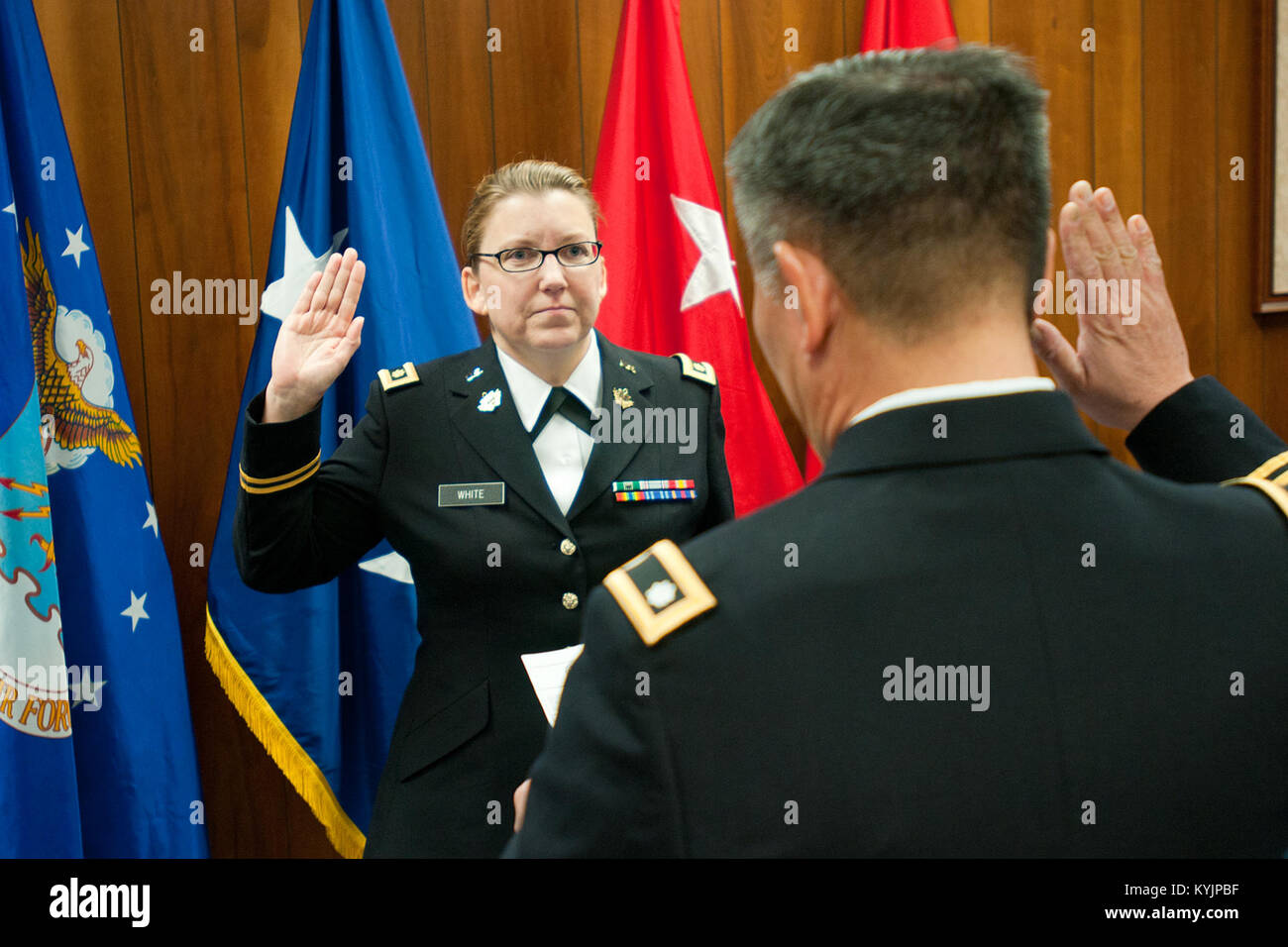 Maj. Angela White is sworn in as only the second female chaplain for ...