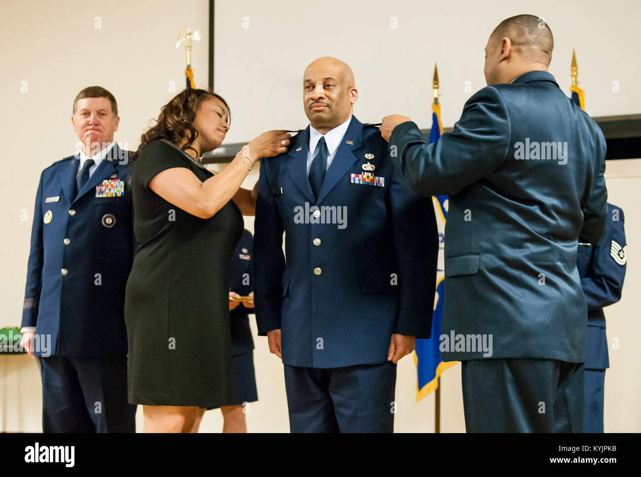 The wife and brother of Lt. Col. Charles Walker pin colonel’s rank to ...