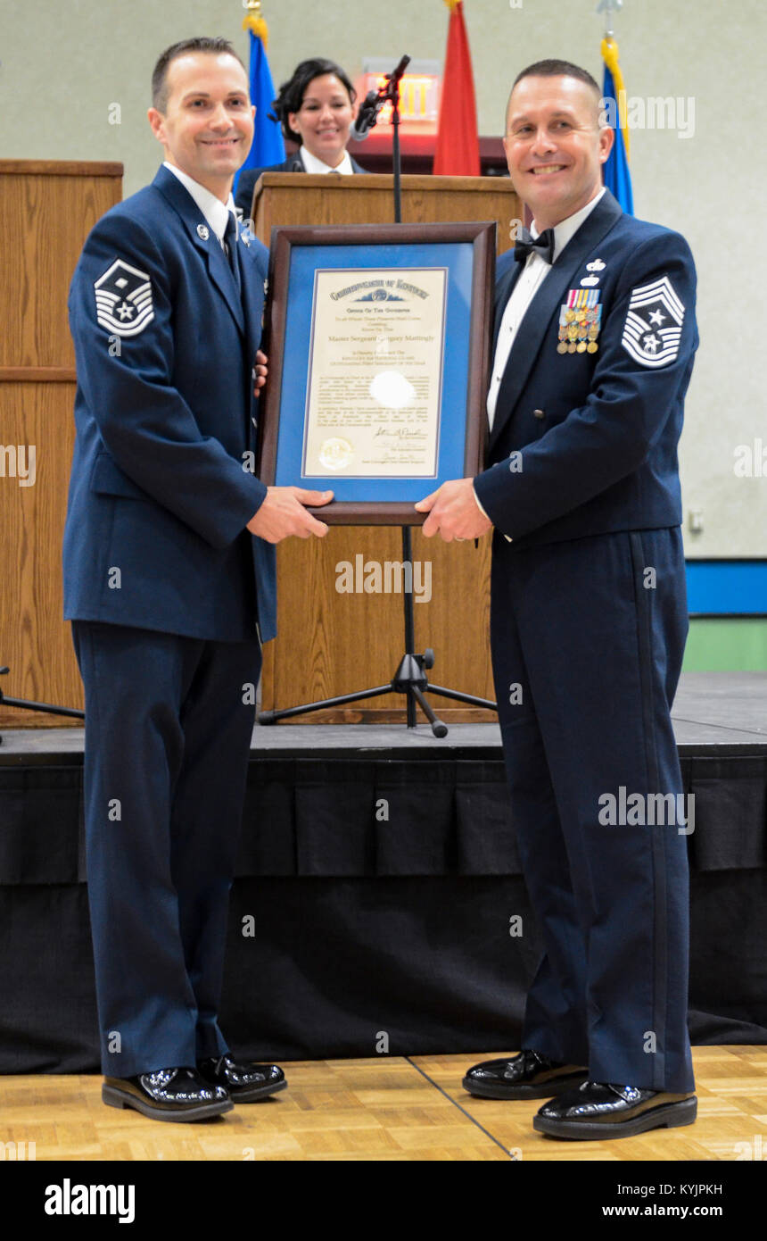Chief Master Sgt. Ray Dawson (right), command chief master sergeant of ...
