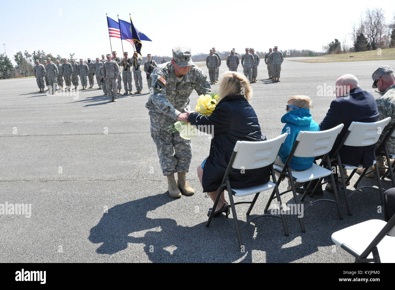 Col. Stephen King took charge of the Kentucky National Guard's Wendell ...