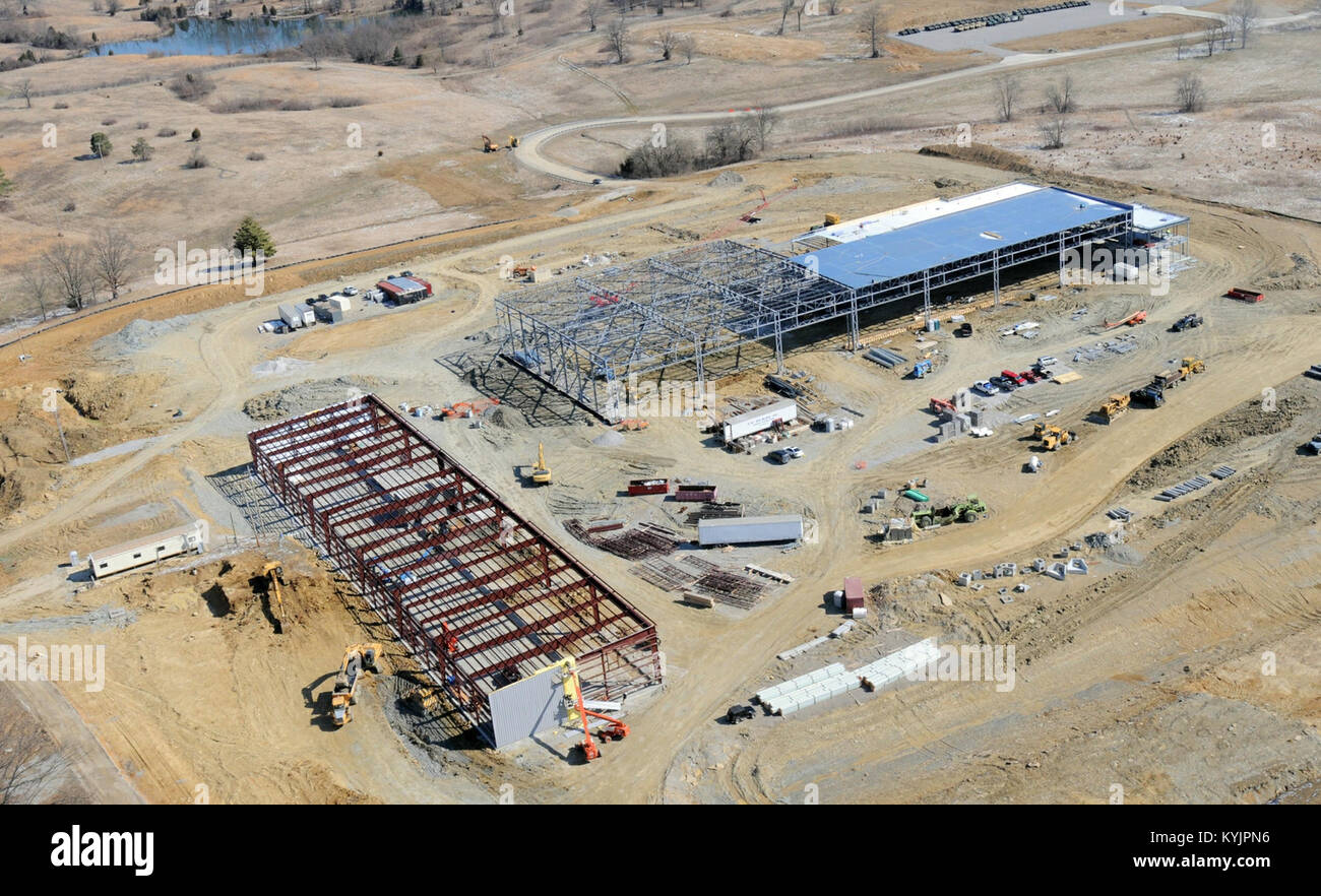 Aerial view of new Kentucky National Guard Army Aviation Support ...