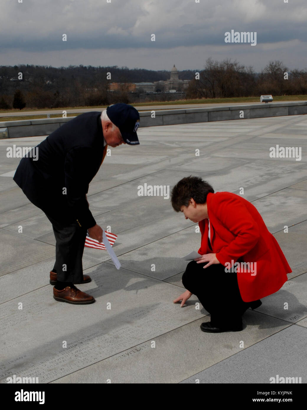 Following a tour of the Kentucky Vietnam Veterans Memorial in Frankfort ...