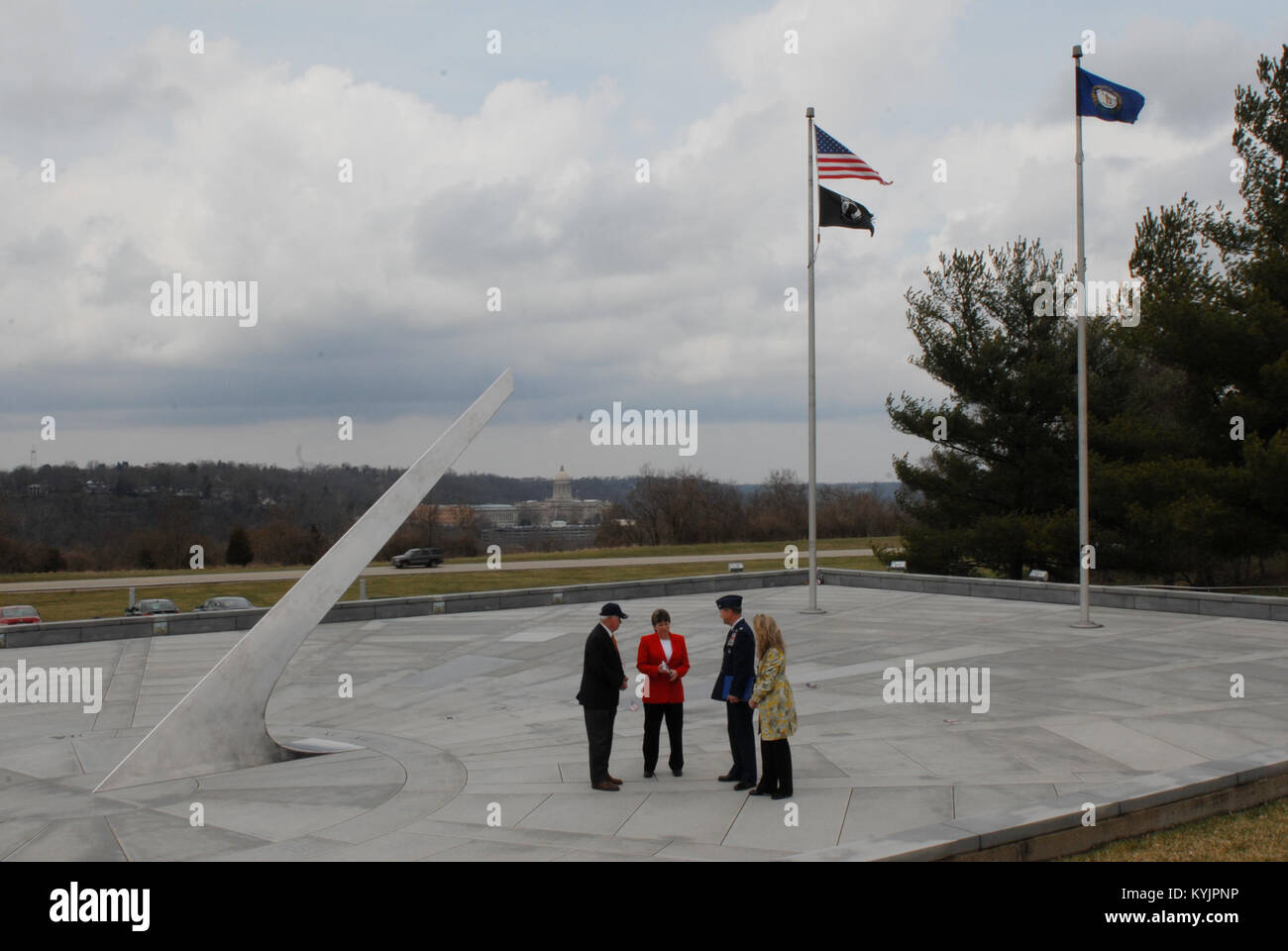 Following a tour of the Kentucky Vietnam Veterans Memorial in Frankfort ...