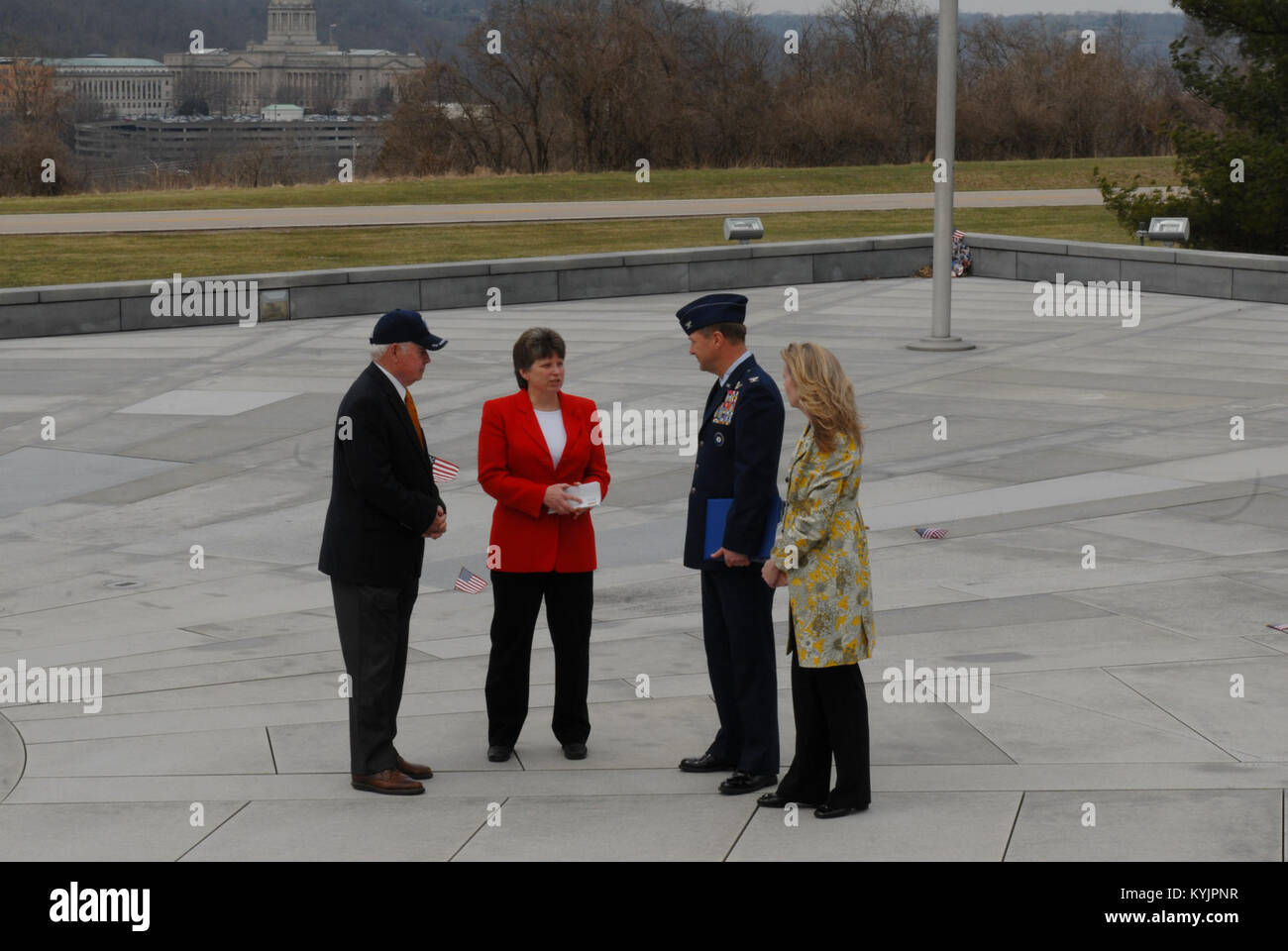 Following a tour of the Kentucky Vietnam Veterans Memorial in Frankfort ...