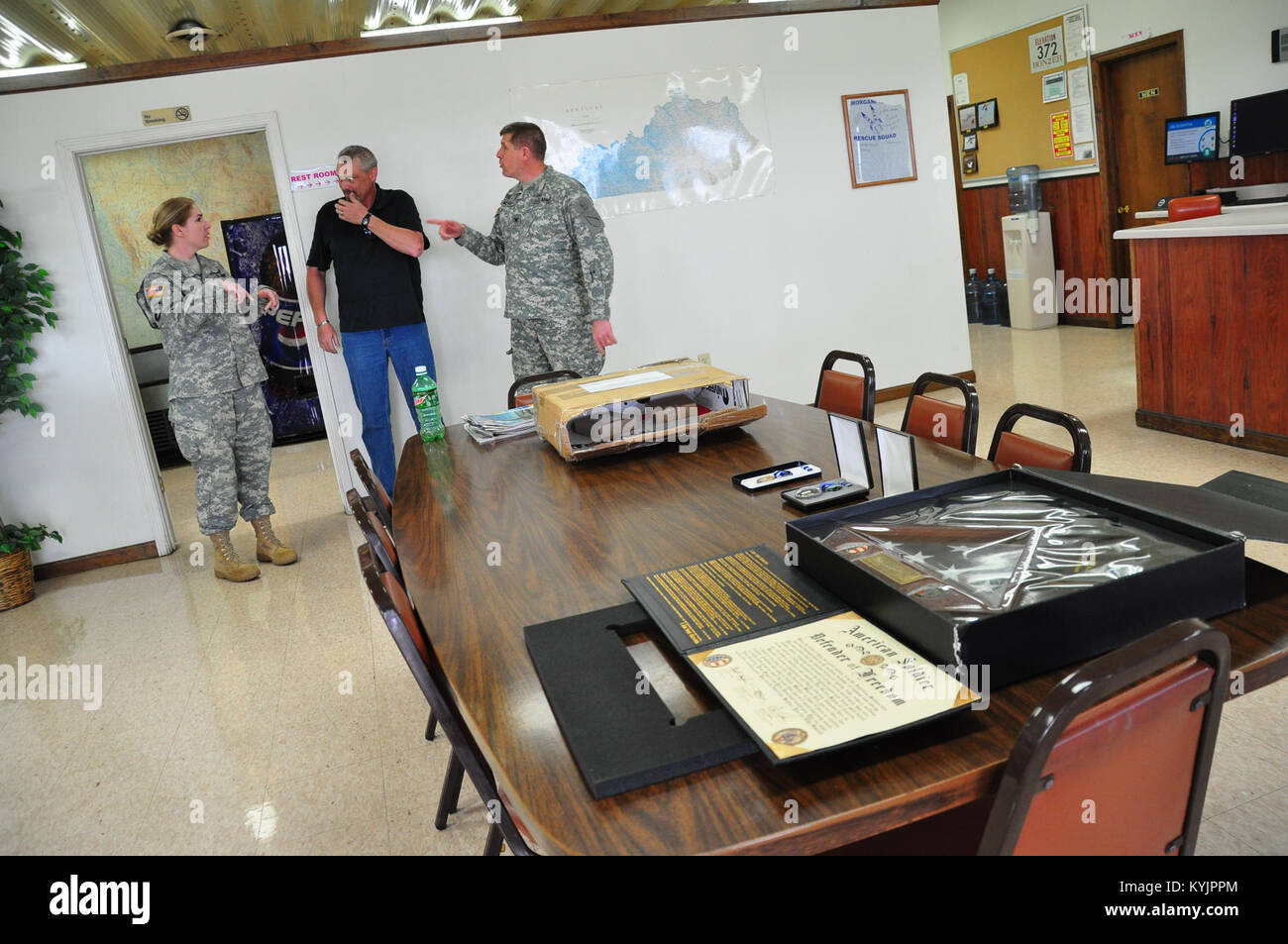 Former Kentucky Guardsman, Staff Sgt. David Holeman was re-awarded his ...