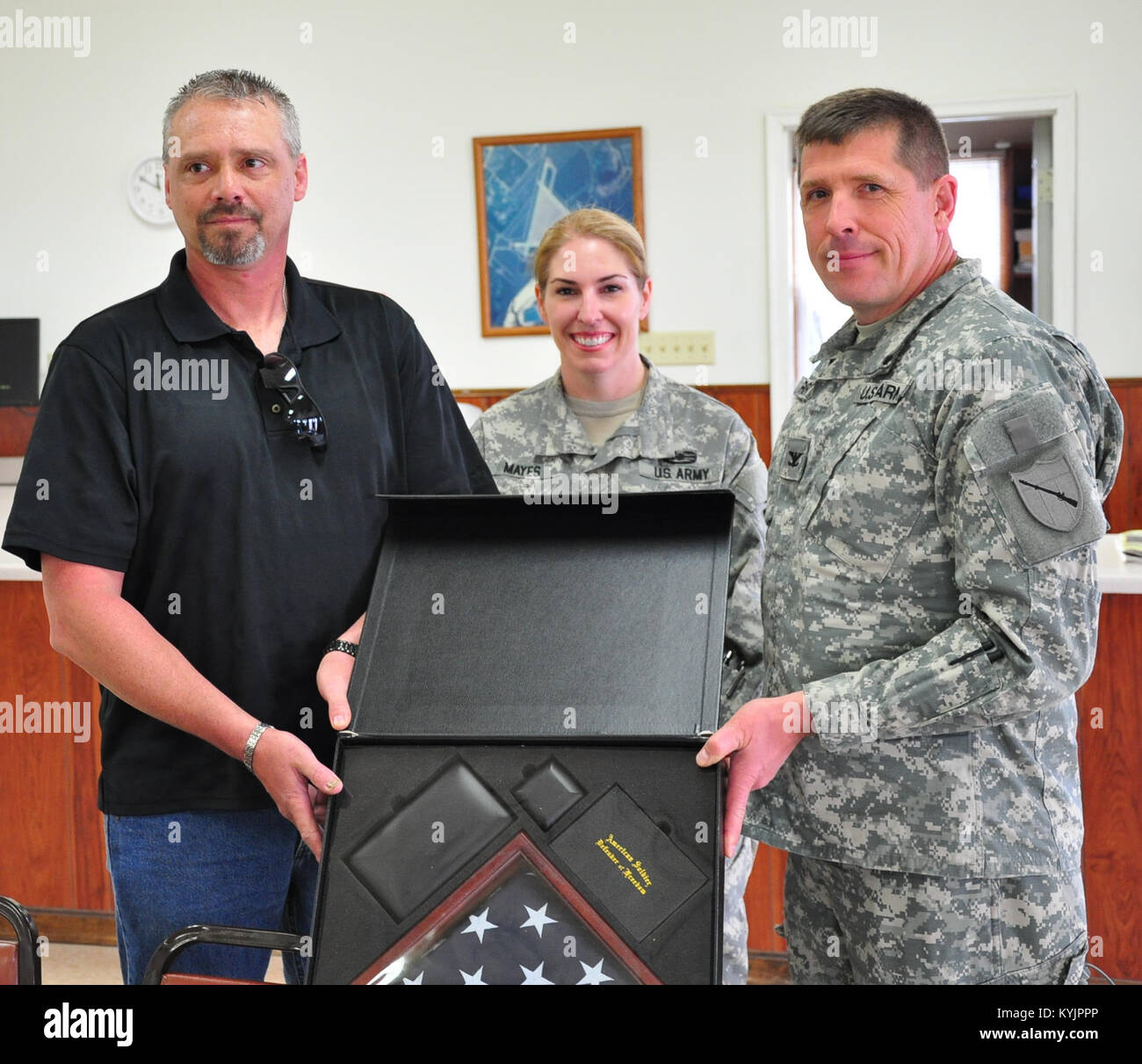 Former Kentucky Guardsman, Staff Sgt. David Holeman was re-awarded his ...