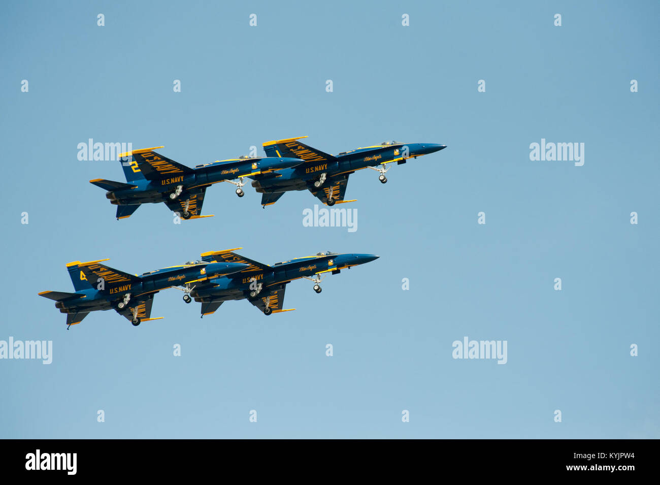 The U.S. Navy Blue Angels practice their aerial demonstration routine ...