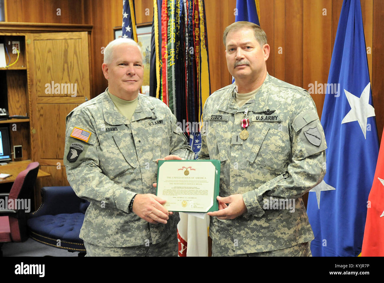 Kentucky Command Chief Warrant Officer Dean Stoops received the ...