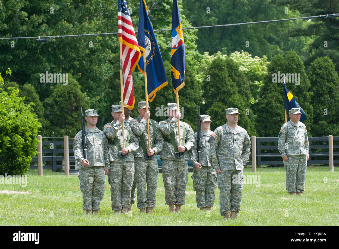 Lt. Col. Bryan Howay took charge of the 75th Troop Command during a ...