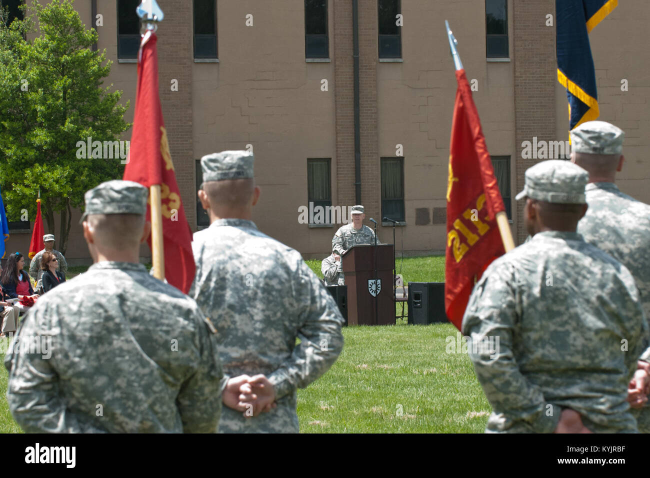 Lt. Col. Bryan Howay took charge of the 75th Troop Command during a ...