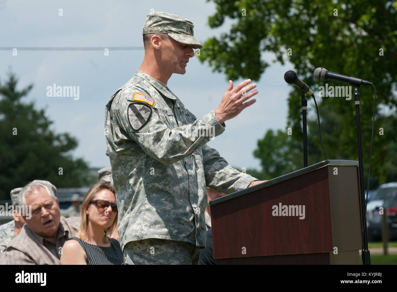 Lt. Col. Bryan Howay took charge of the 75th Troop Command during a ...