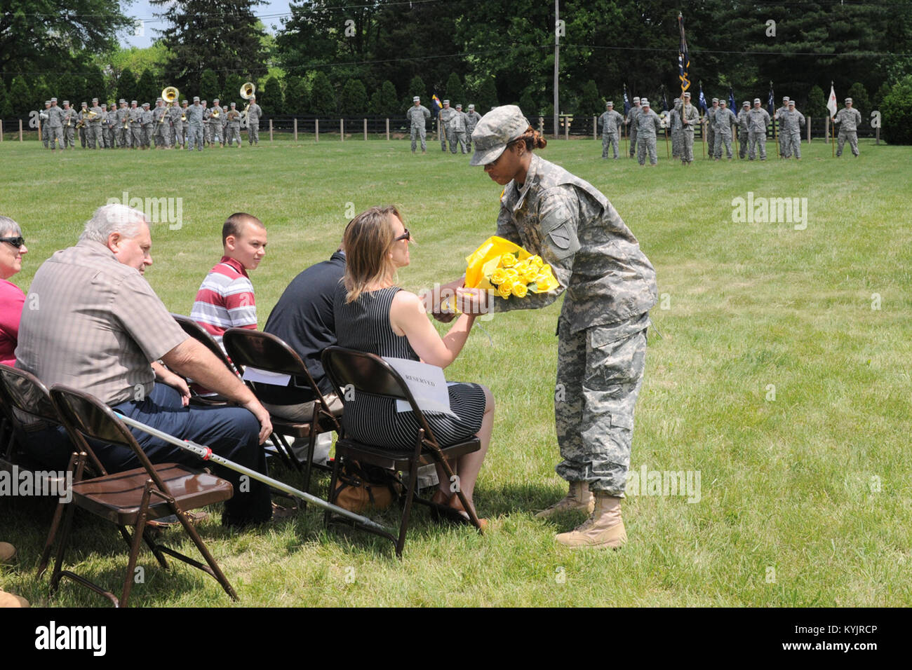 Lt. Col. Bryan Howay took charge of the 75th Troop Command during a ...
