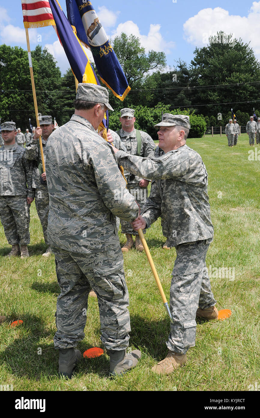 Lt. Col. Bryan Howay took charge of the 75th Troop Command during a ...