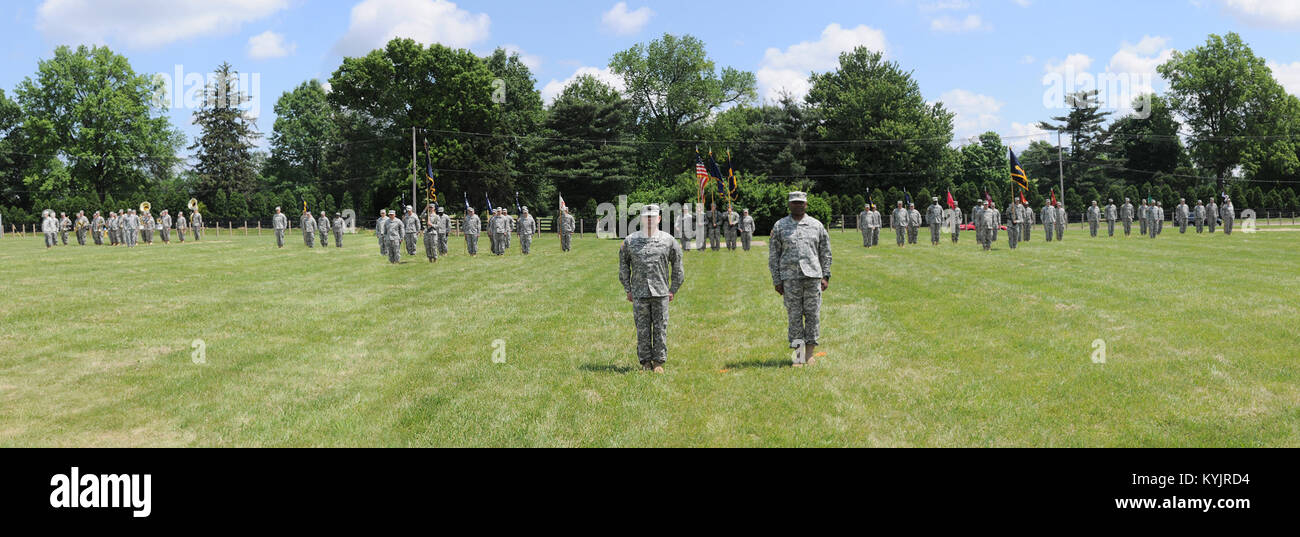 Lt. Col. Bryan Howay took charge of the 75th Troop Command during a ...