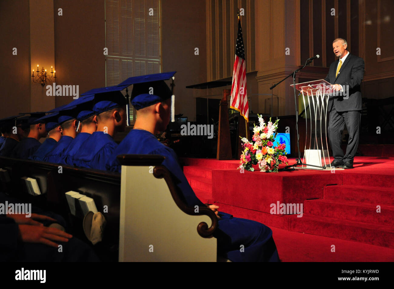 US military university awards ceremony Stock Photo - Alamy