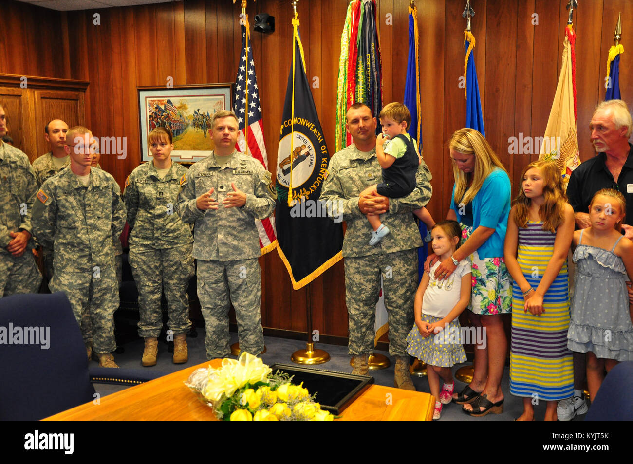 US military promotion ceremony Stock Photo - Alamy